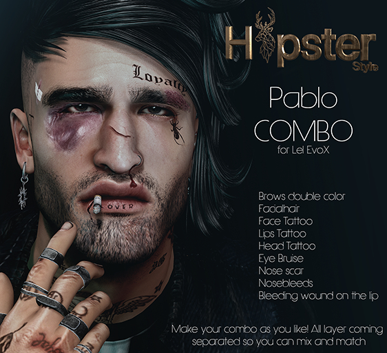 Second Life Marketplace - [Hipster Style] Pablo COMBO Demo for EVOX